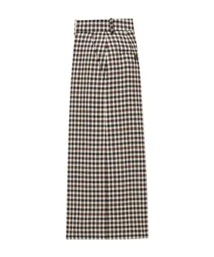 Saint Laurent Checked Mid-rise Culottes