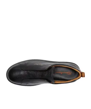 Santoni Logo Printed Slip-on Sneaker - Black
