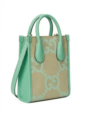 Gucci Mini Jumbo Gg Tote Bag - Green
