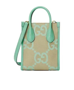 Gucci Mini Jumbo Gg Tote Bag - Green