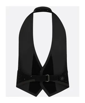 Dior Embellished V-neck Sleeveless Vest
