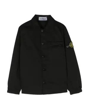 Stone Island Compass Logo Cotton Shirt