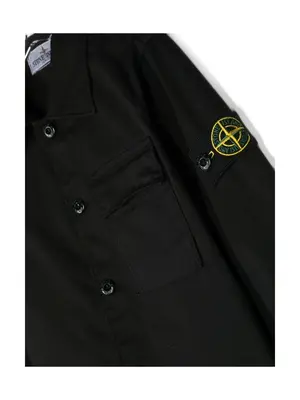Stone Island Compass Logo Cotton Shirt
