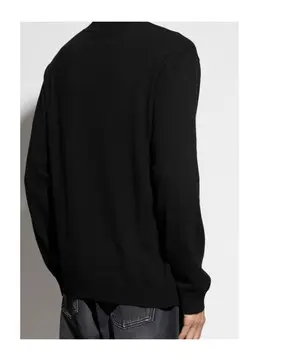 Moschino Printed Crewneck Jumper - Black