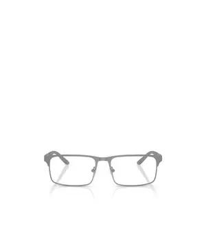 Emporio Armani Rectangular Full Rim Eyeglasses - Gray