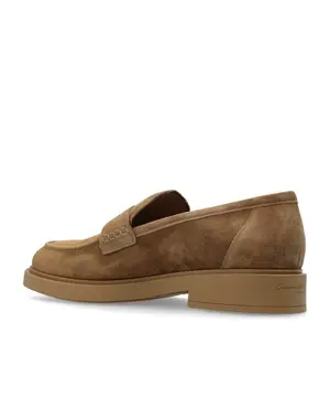 GIANVITO ROSSI Harris Round-toe Suede Loafers