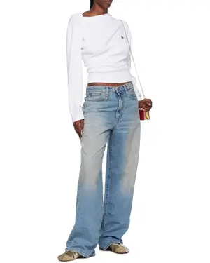VIVIENNE WESTWOOD Orb-embellished Long Sleeve T-shirt