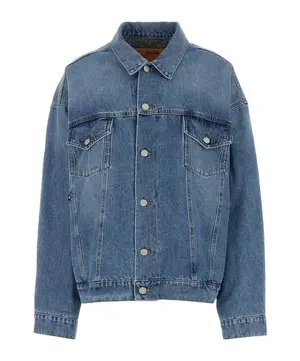 MAGLIANO Long Sleeved Buttoned Denim Jacket