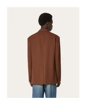Valentino Garavani Single-breasted Long-sleeved Blazer - Brown