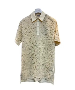 Moncler Short-sleeved Lace Polo Shirt