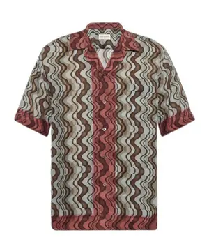 Dries Van Noten Pattern-printed Short-sleeved Shirt - Gray
