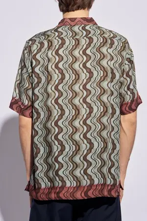 Dries Van Noten Pattern-printed Short-sleeved Shirt - Gray