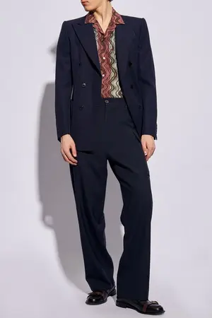 Dries Van Noten Pattern-printed Short-sleeved Shirt - Gray