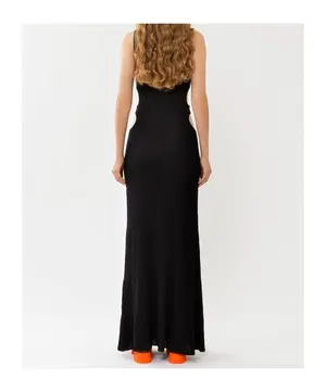 Chloé Crinkled-effect Cut-out Maxi Dress - Black