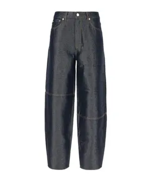 GANNI Wide Leg Denim Jeans