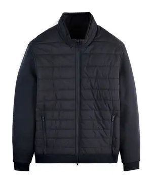 FAY Padded Bomber Jacket With Zipper Closure