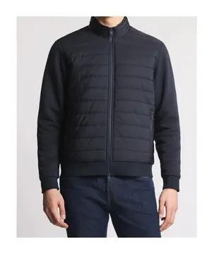 FAY Padded Bomber Jacket With Zipper Closure