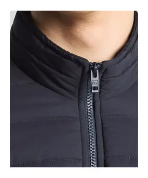 FAY Padded Bomber Jacket With Zipper Closure
