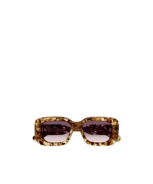 Chloé Eyewear Rectangular Frame Sunglasses - Brown