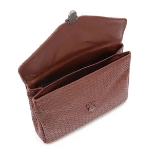 Bottega Veneta Woven Briefcase - Red