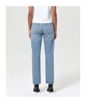 AGOLDE 90's Pinch Waist High Rise Straight Leg Jeans - Stage