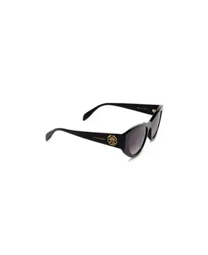 Alexander McQueen Cat Eye Sunglasses With Tortoiseshell Effect