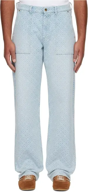 Casablanca Geometric Pattern Jeans