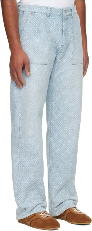Casablanca Geometric Pattern Jeans