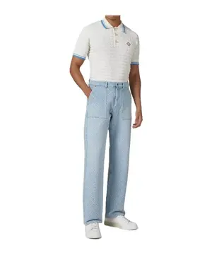 Casablanca Geometric Pattern Jeans