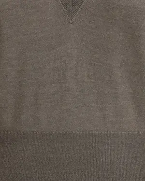 Fendi Long-sleeved V-neck Jumper - Grey