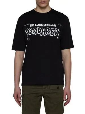 Dsquared2 Logo Printed Crewneck T-shirt