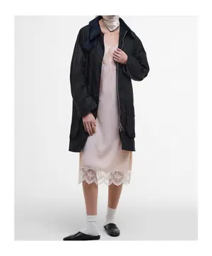 Barbour The Edit Alexa Loren Oversized Waxed Jacket