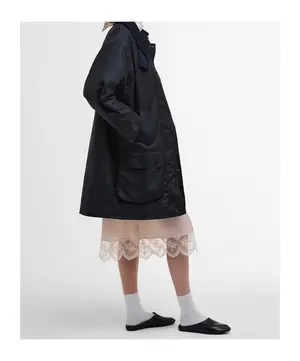 Barbour The Edit Alexa Loren Oversized Waxed Jacket