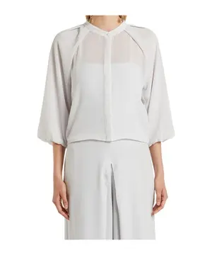 Marella Sheer Blouse With Concealed Front Fastening