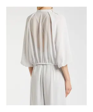 Marella Sheer Blouse With Concealed Front Fastening