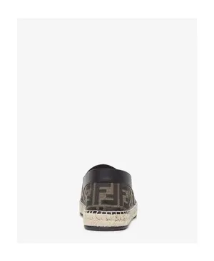Fendi Logo Embroidered Slip-on Espadrilles
