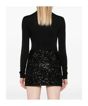Wolford High Neck Long Sleeve Bodysuit - Black