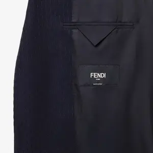 Fendi Single-breasted Textured Blazer
