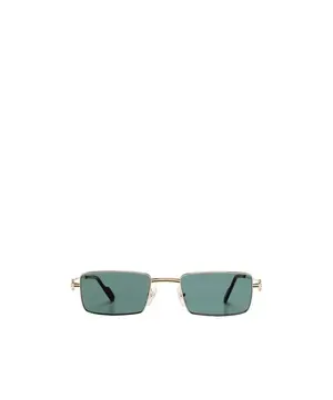 Cartier Rectangular Full-rim Sunglasses - Golden