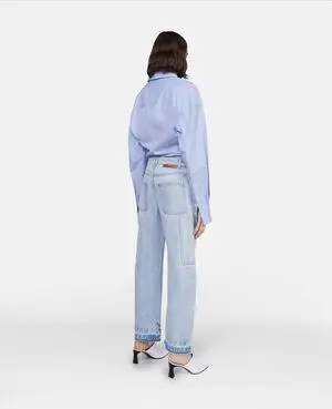 Stella McCartney Paneled Shirt With Pointed Collar