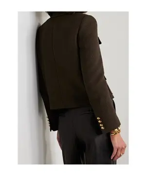 NILI LOTAN Paola Cotton-blend Tweed Jacket
