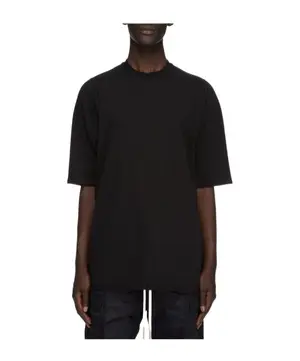 Rick Owens Jumbo Ss Crewneck T-shirt - Black