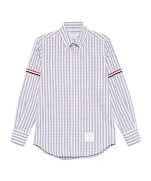 Thom Browne Gingham Check Poplin Armband Shirt