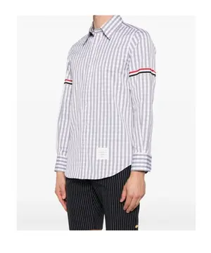 Thom Browne Gingham Check Poplin Armband Shirt