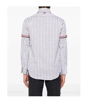 Thom Browne Gingham Check Poplin Armband Shirt