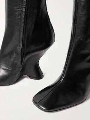 Dries Van Noten Square-toe Zip-up Boots