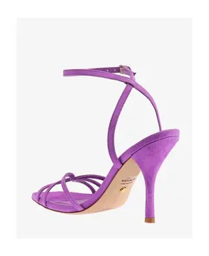 STUART WEITZMAN High Heeled Sandals With Ankle Straps And Asymmetrical Toes
