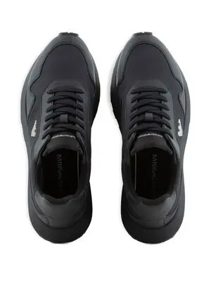 Emporio Armani Logo Plaque Lace-up Sneakers