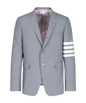 Thom Browne 4-bar Tailored Blazer - Medium Gray