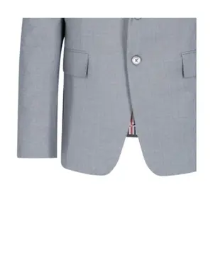 Thom Browne 4-bar Tailored Blazer - Medium Gray